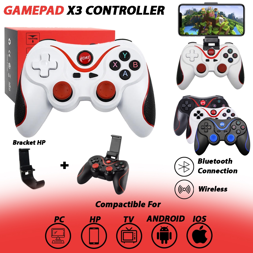 Jual Gamepad X3 Controller Wireless Gaming Joystick Controller ...
