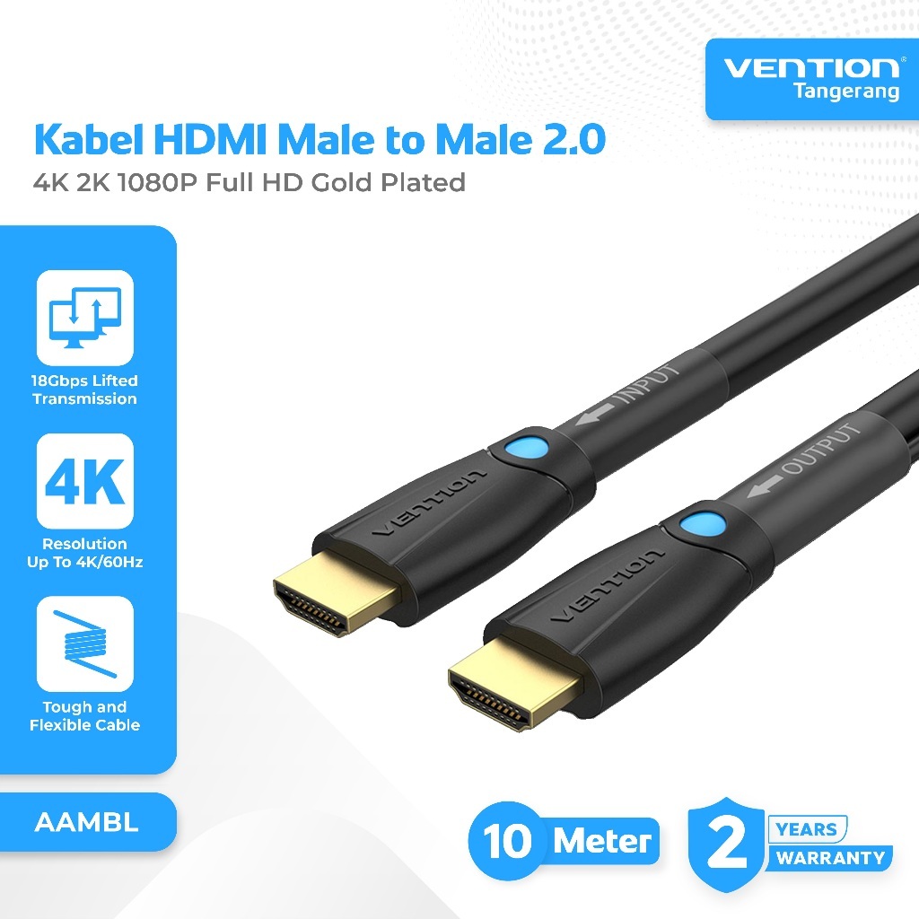 Jual VENTION AAMBL Kabel HDMI Male to Male 2.0 UHD 4K FHD 60Hz 10 Meter ...