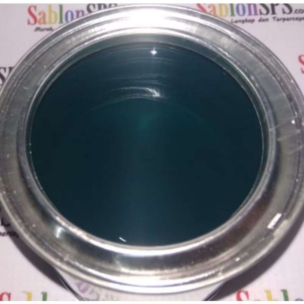 Jual TINTA SABLON PVC SOLVENT BASED 1KG GREEN HIJAU KERTAS VINYL ...