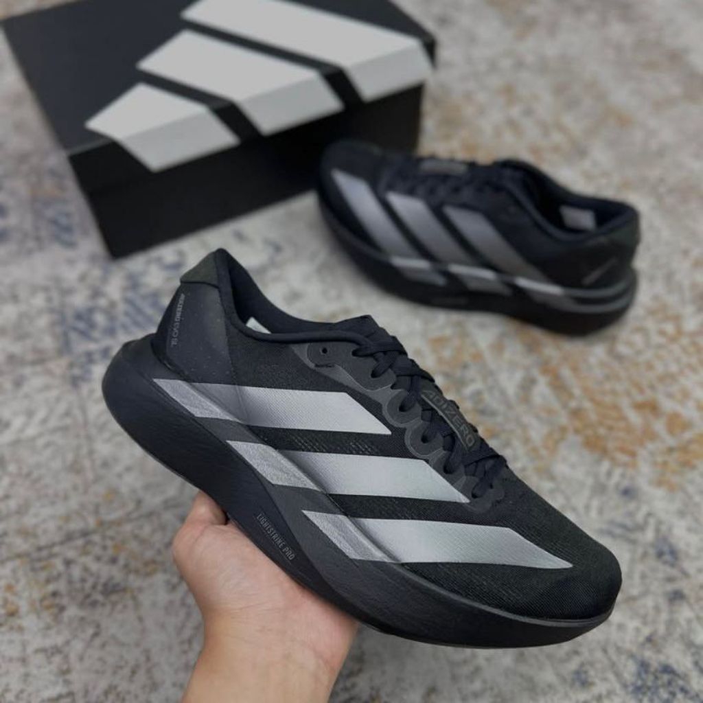 Jual SEPATU RUNNING PRIA ADIDAS ADIZERO EVO SL CORE BLACK IRON METALLIC ...