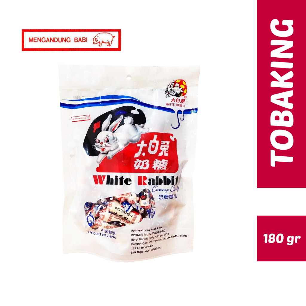 Jual Permen White Rabbit Creamy Permen Susu Candy 180 gr IMLEK | Shopee ...