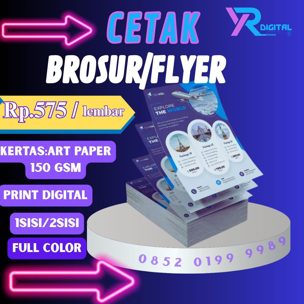 Jual cetak brosur A5 ,flyer,pamflet TANPA MINIMAL ORDER termurah /1 ...