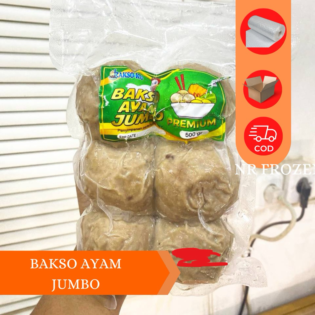 Jual BAKSOKU BAKSO AYAM JUMBO 500G | Shopee Indonesia