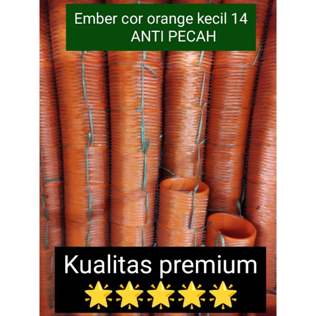 Jual Ember Cor Orange kecil 14 anti pecah' Kualitas premium harga per ...