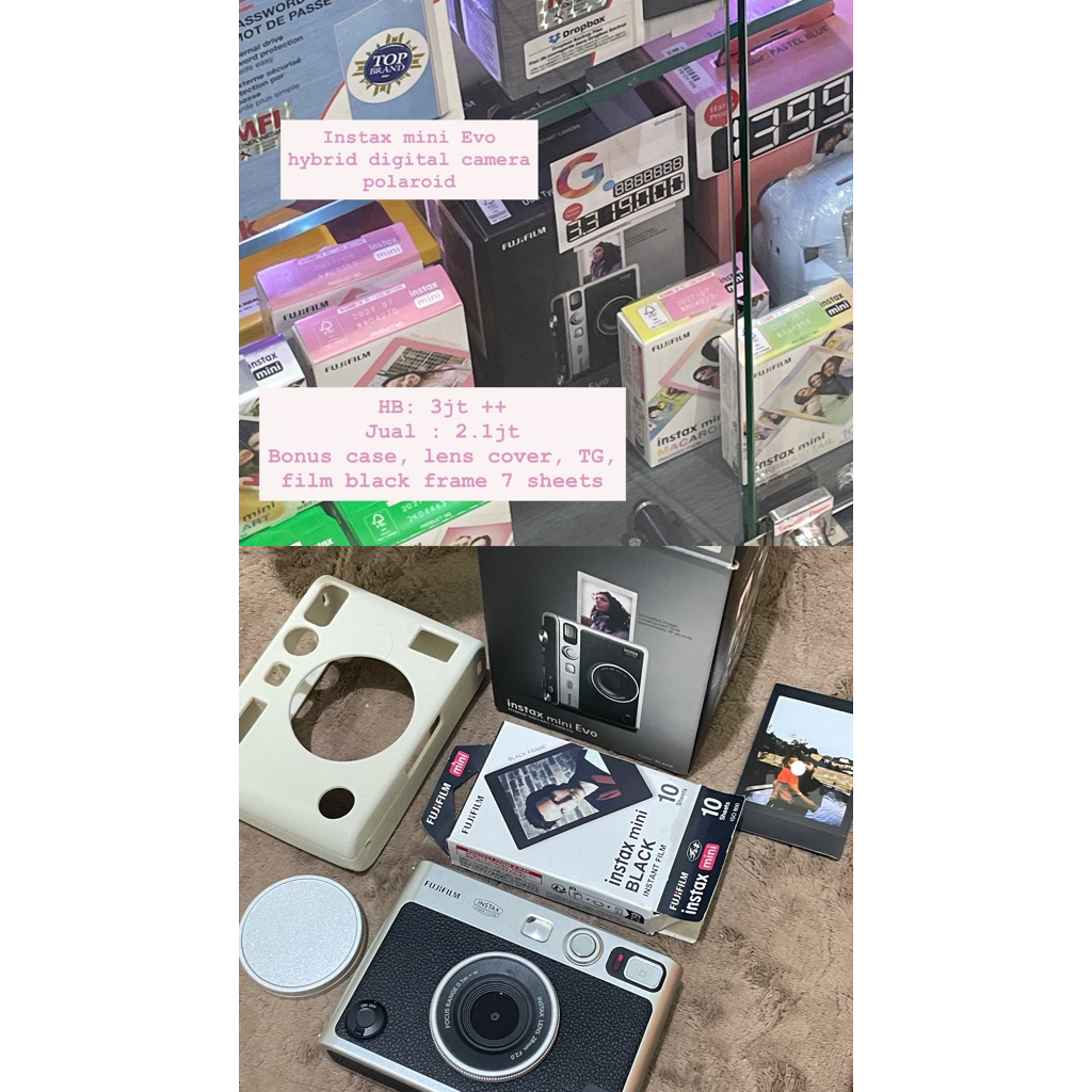 Jual Instax mini evo Black | Shopee Indonesia