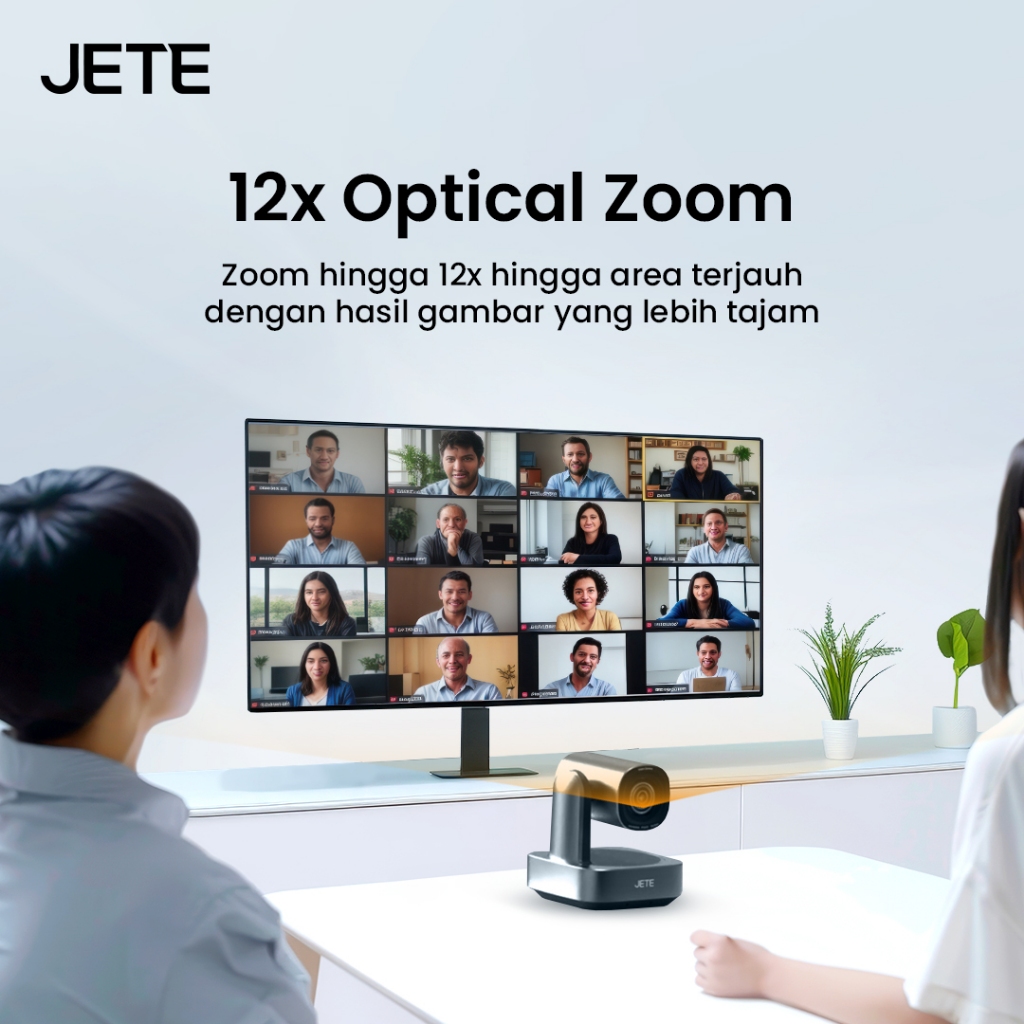 Jual JETE PTZ 12x Zoom 4K Video Conference Kamera Optical Zoom Camera ...