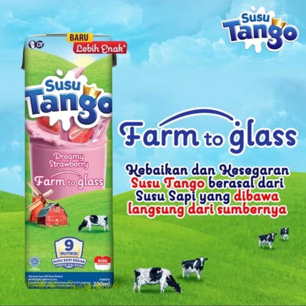 Jual Susu UHT Tango Kido Strawberry 200ml 1 Karton Isi 24 Pcs khusus ...