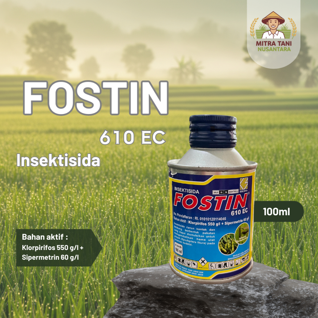 Jual Insektisida Fostin 610 EC kemasan 100ml - Klorpirifos Sipermetrin ...