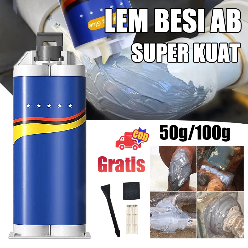 Jual 50g/100g Lem Ab Besi Super Kuat Tahan Panas Lem Perekat Lem Ab ...