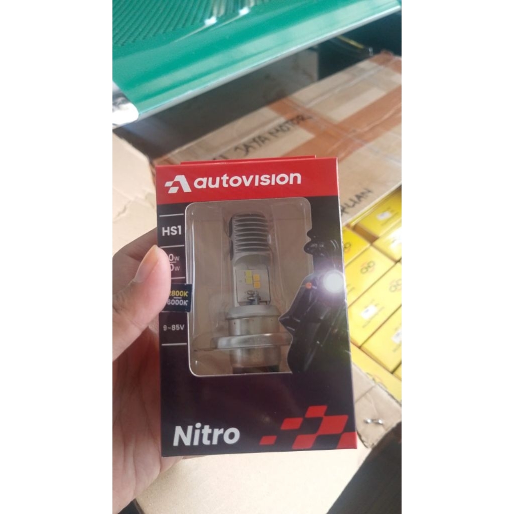 Jual Bohlam / Lampu depan LED DC nitro HS1 12V 10w/10w nyala dekat ...