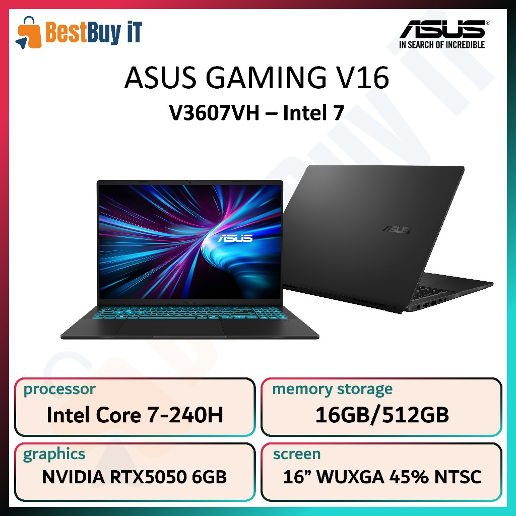 Jual Asus Gaming V16 V3607VH CORE I7 240H 16GB 512GB RTX5050 16.0 WUXGA ...