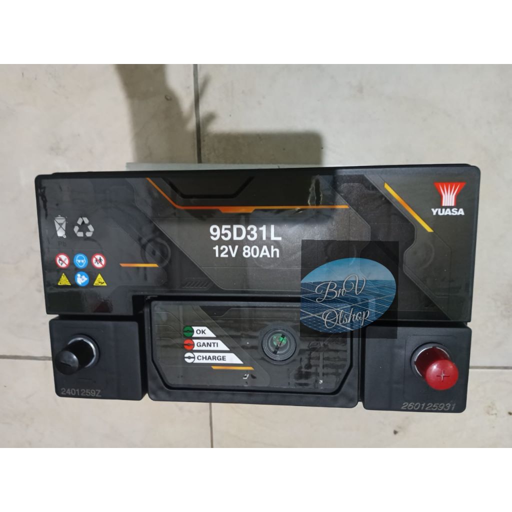 Jual aki Yuasa MF 95D31L kering 12v 80ah Nx120-7L | Shopee Indonesia