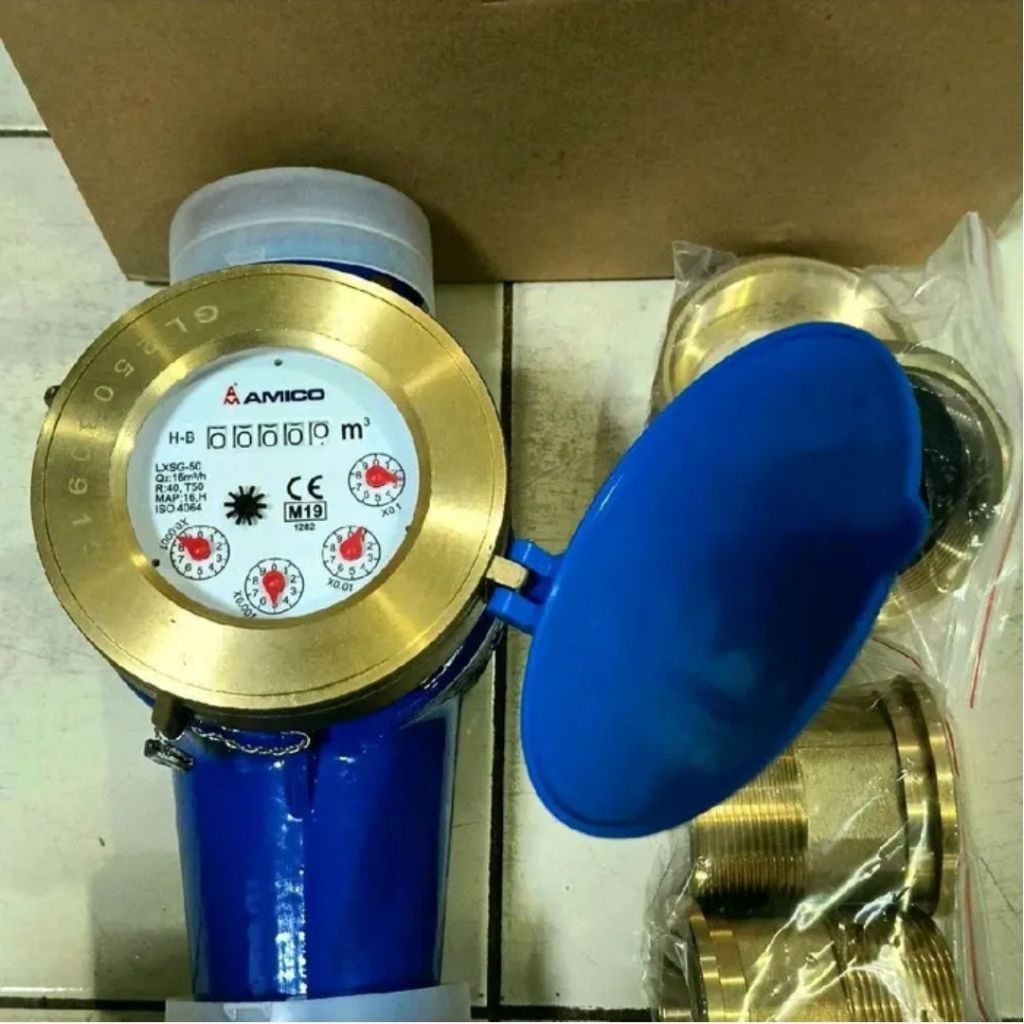 Jual Water Meter AMICO 2 Inch DN 50mm Type DRAT/Meteran Air Bersih Merk ...