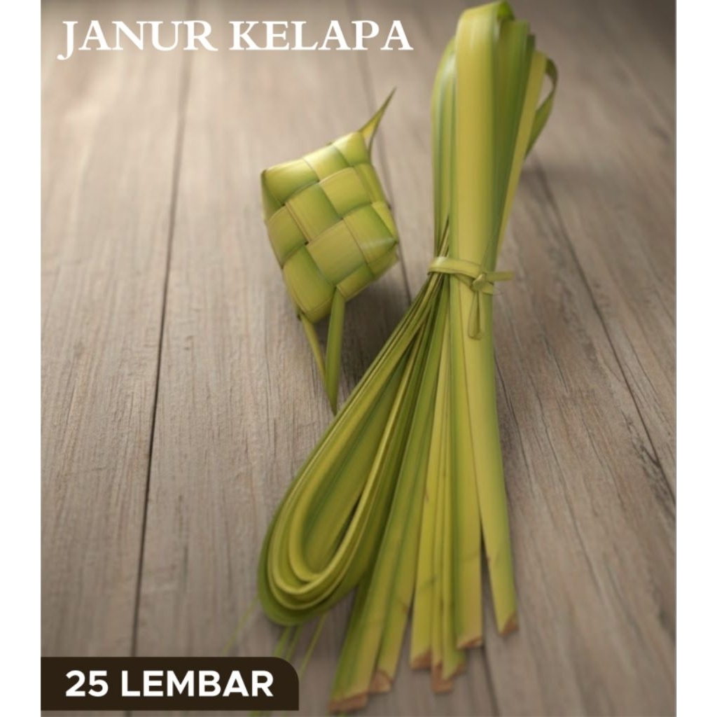 Jual Janur Kelapa Segar 25 Lembar – Bahan Anyaman Ketupat dan Dekorasi ...