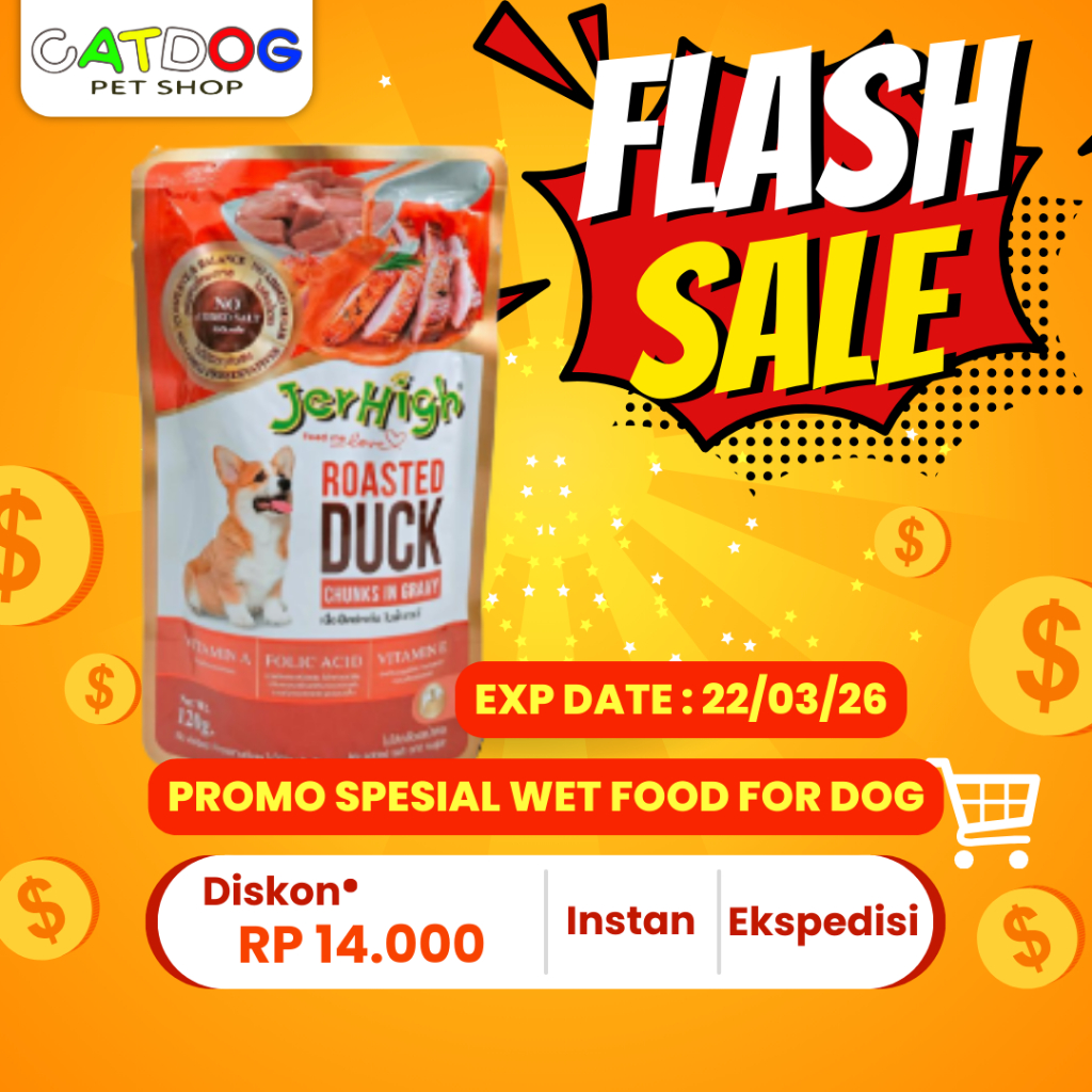 Jual Jerhigh Pouch Roasted Duck Chunks in Gravy 120gr | Shopee Indonesia