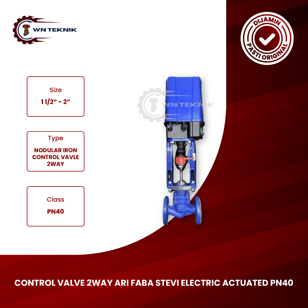 Jual CONTROL VALVE 2WAY ARI FABA 1 1/4" INCH STEVI ELECTRIC ACTUATED ...