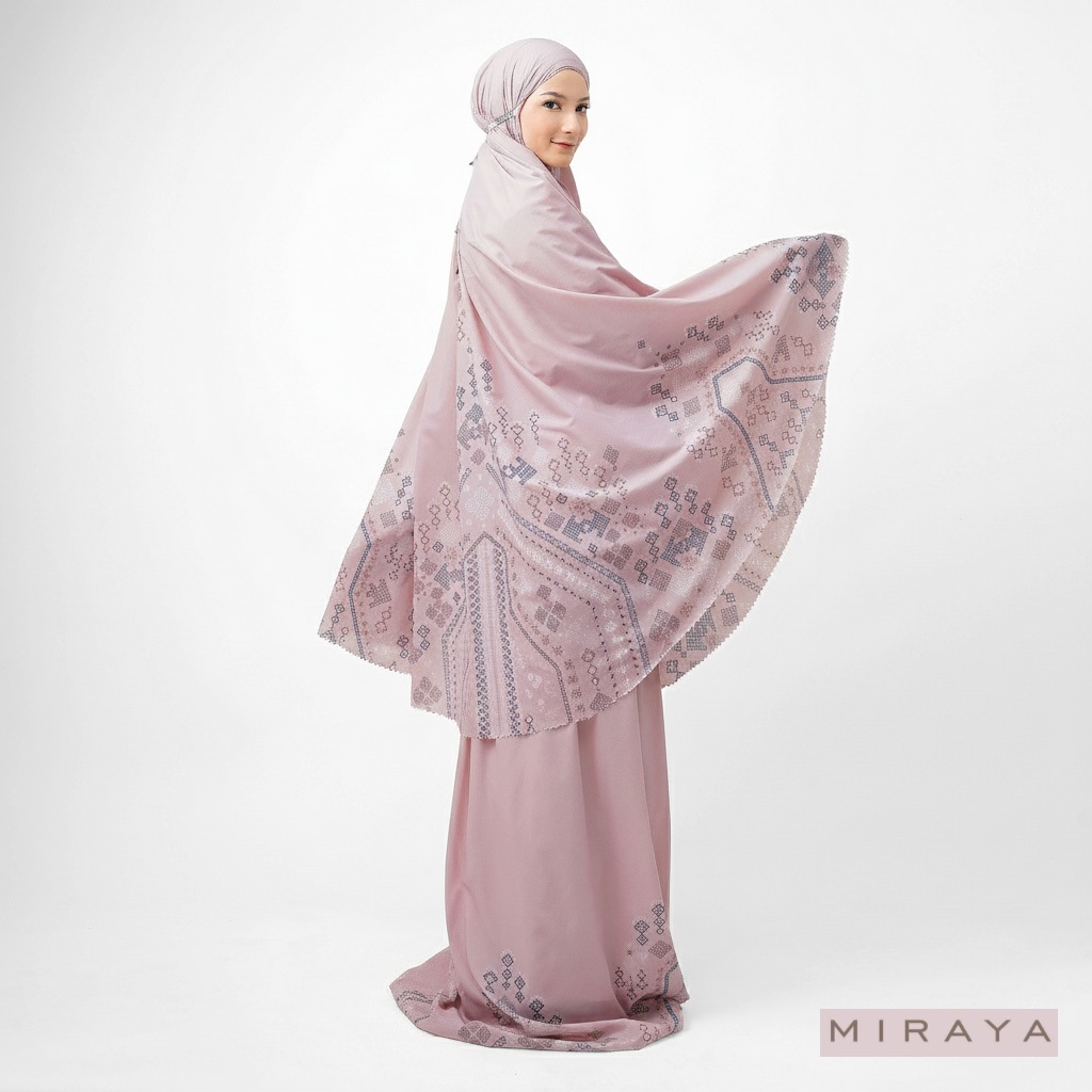 Jual Miraya Mukena Compact Myriad Pink | Shopee Indonesia