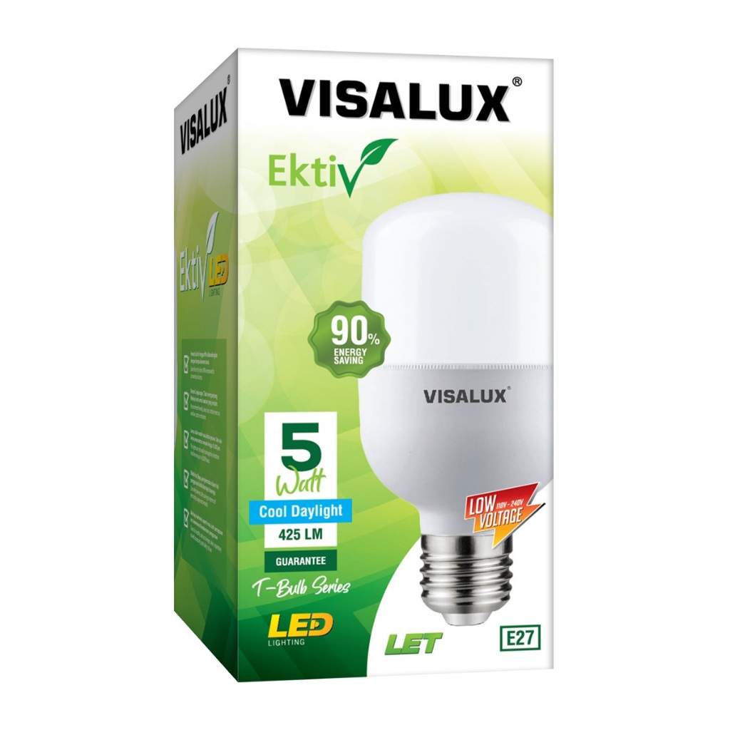 Jual Lampu LED T Bulb Ektiv 5W/10W/15W/20W/30W/40W/50W/60W putih dan ...