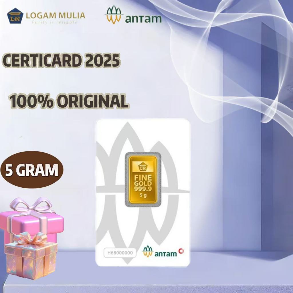 Jual PROMO Logam Mulia Antam Press ( LM ) 5 GRAM (FREE KOTAK ANTAM ...