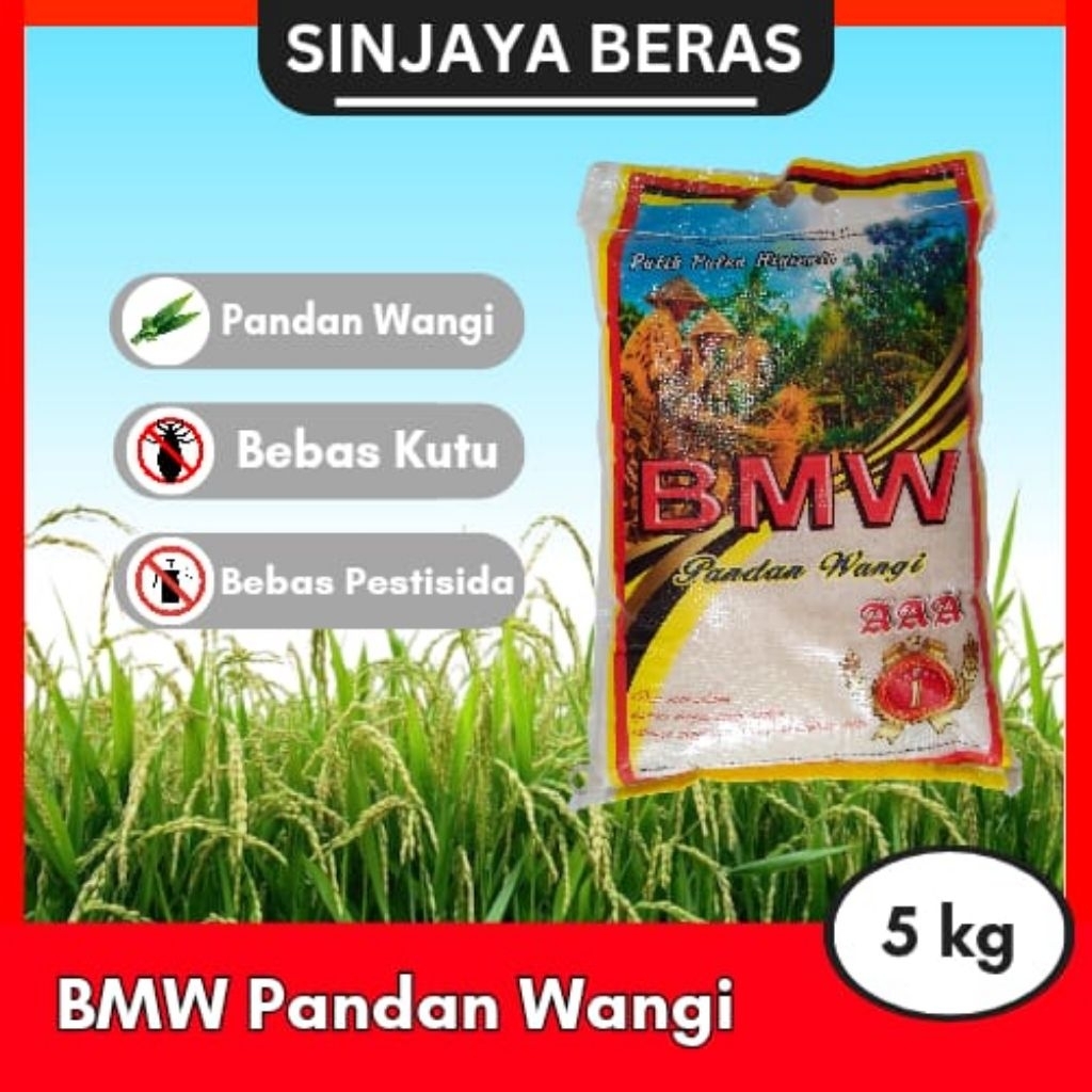 Jual Beras BMW premium 5kg | Shopee Indonesia