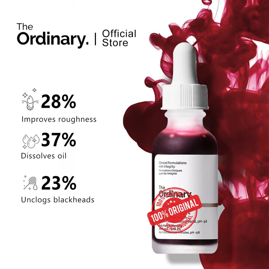 Jual The Ordinary aha bha Exfoliating Peel Solution --- 30ml | Shopee ...