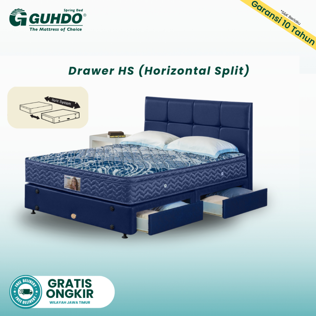 Jual GUHDO Drawer HS - Divan Laci Horizontal Split (Divan only ...