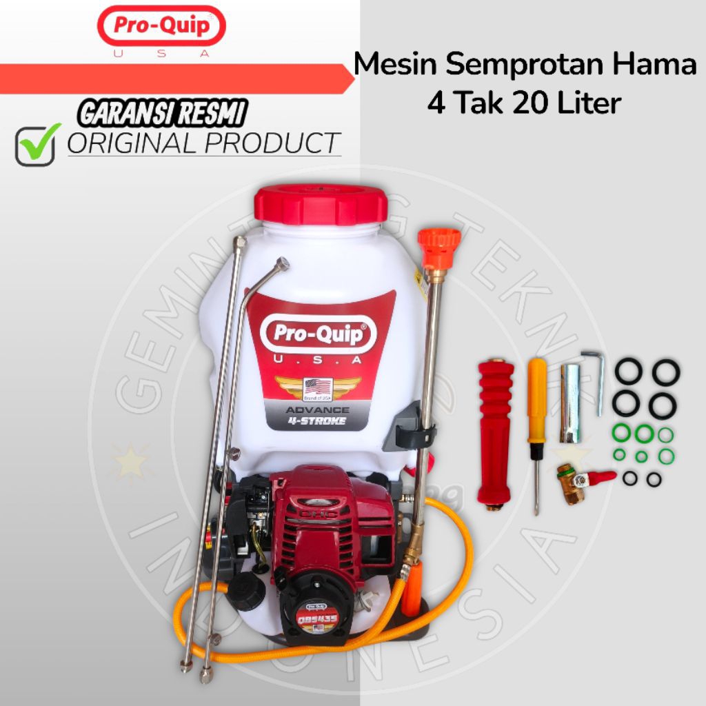 Jual Mesin Semprot Pertanian 4 Tak 20 Liter Merk PRO-QUIP ORIGINAL ...