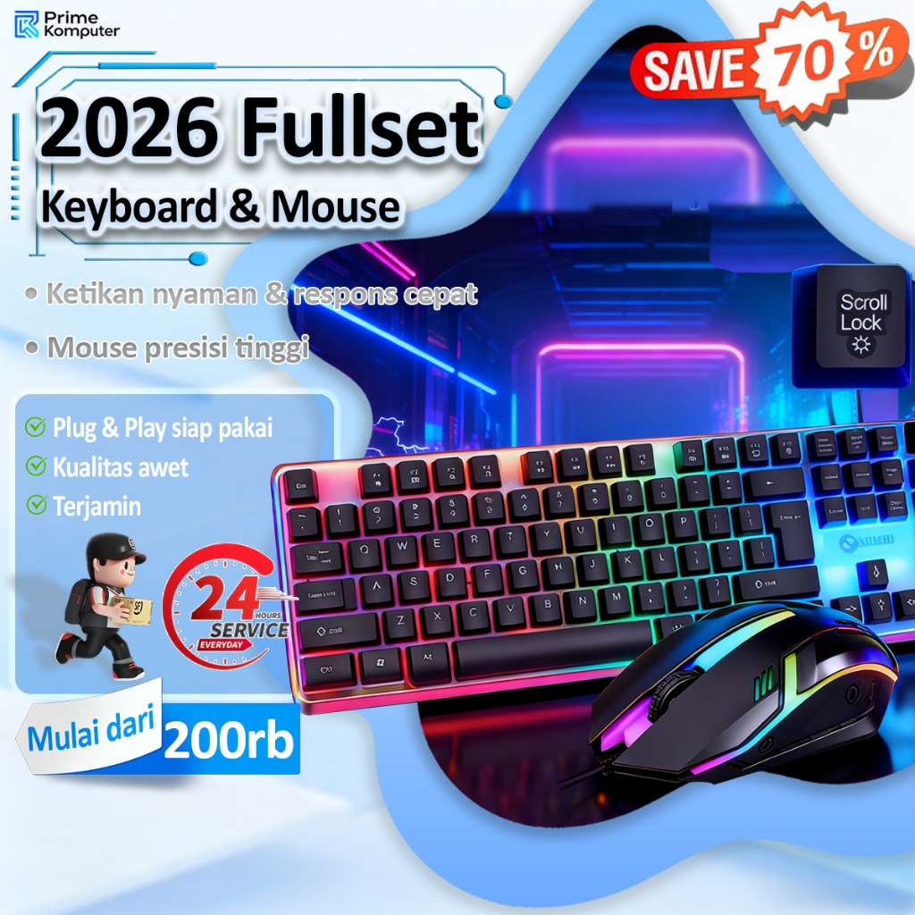 Jual Prime Keyboard RGB Mekanis , Keyboard & Mouse Untuk Gaming, Rumah ...