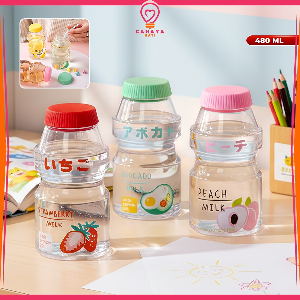 Jual Water Bottle Kids Botol Minum Fruity Fruit Lucu / Botol Air Minum ...