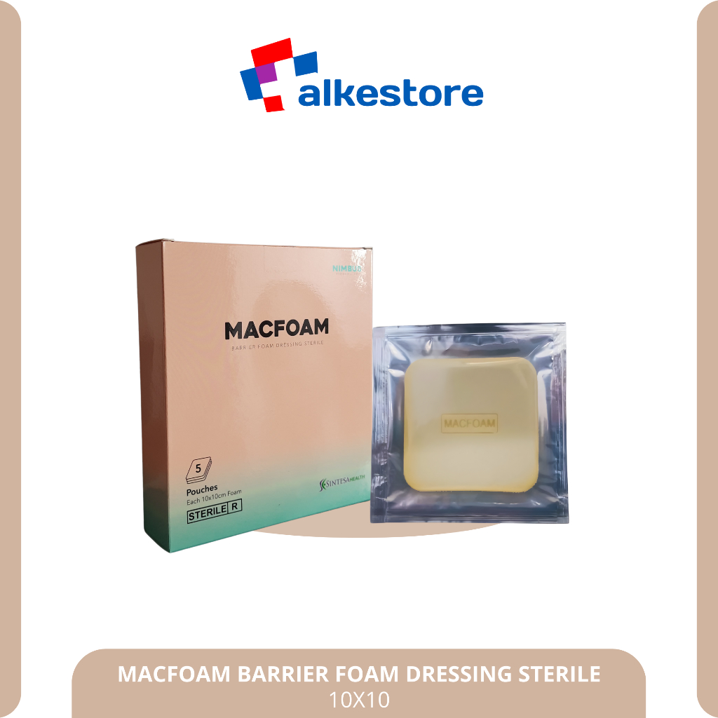 Jual MacFoam Foam Dressing Barrier Sterile – Perban Luka Sterile ...