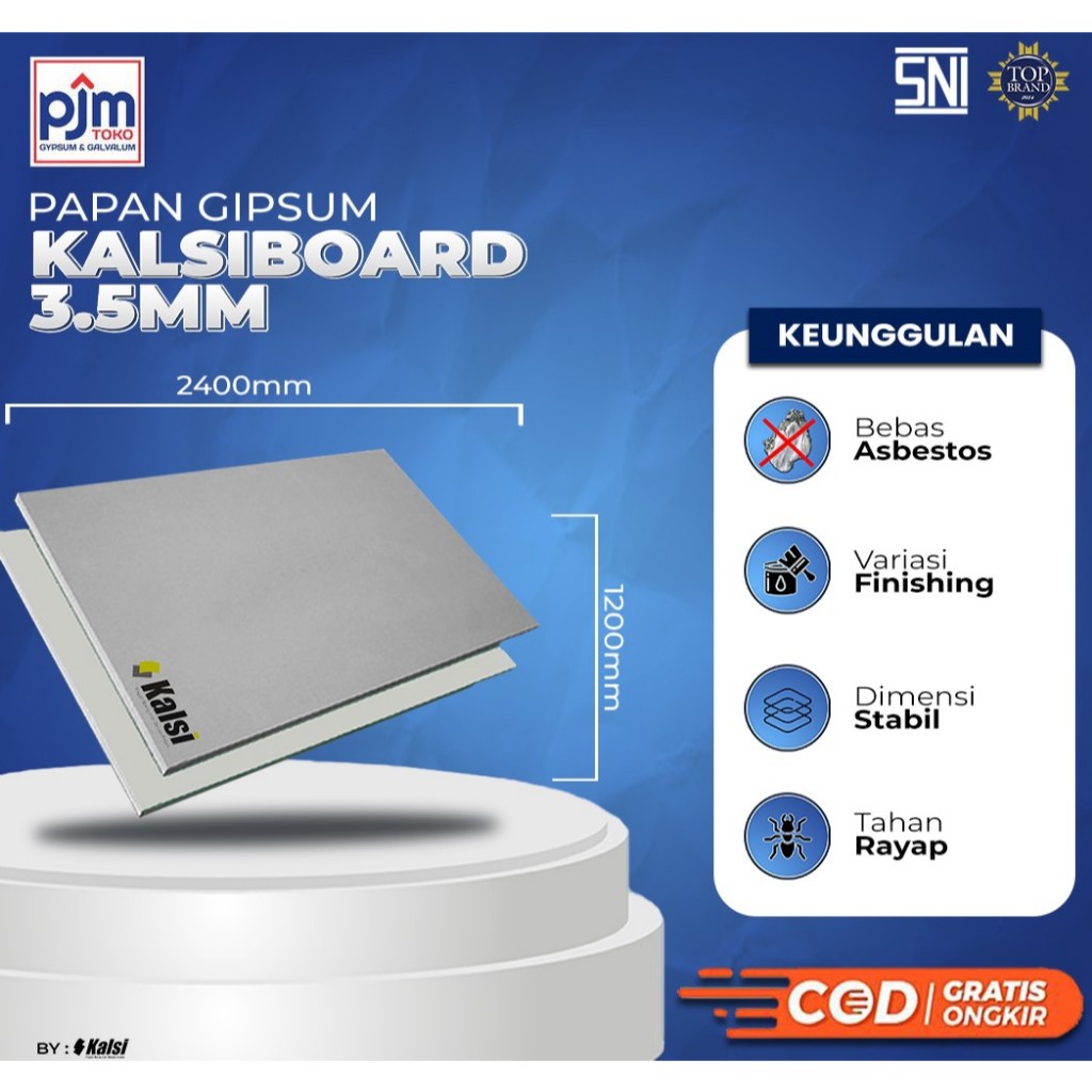 Jual Papan Semen Kalsiboard 3,5mm | Shopee Indonesia