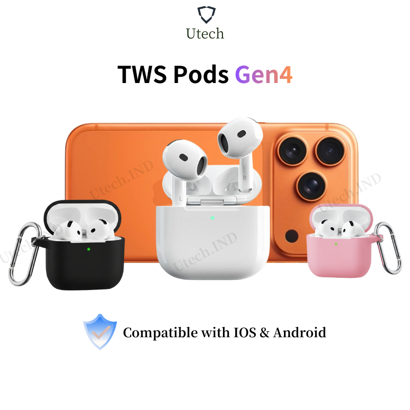 Jual Utech TWS Pods Gen4 Bluetooth Earphone Headset Bluetooth with ...