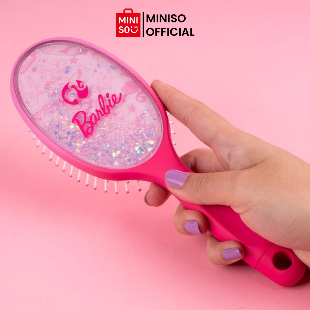 Jual MINISO X Barbie Collection Paddle Brush Sisir Rambut Pink Hair ...