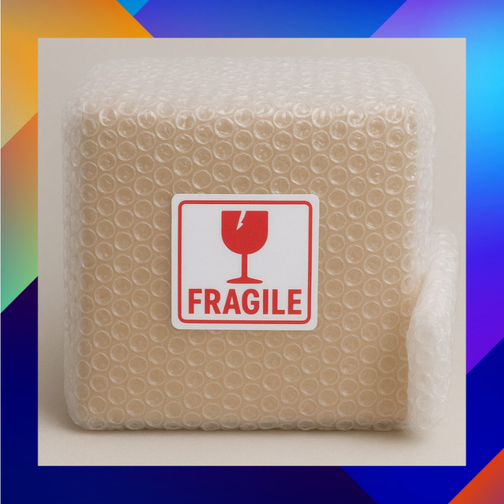 Jual PAKET PACKING AMAN- (BUBLE WRAP+STIKER FRAGILE) | Shopee Indonesia