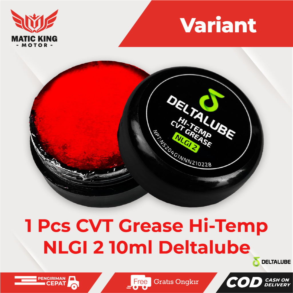Jual Grease Minyak Gemuk Pelumas Bearing CVT Hi-Temp 10gr Deltalube ...