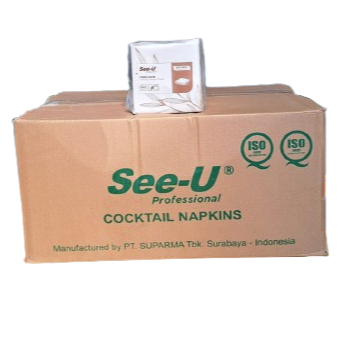 Jual Tisu Plenty Dinner Cocktail Napkins Brown White | Tissue PLENTY ...