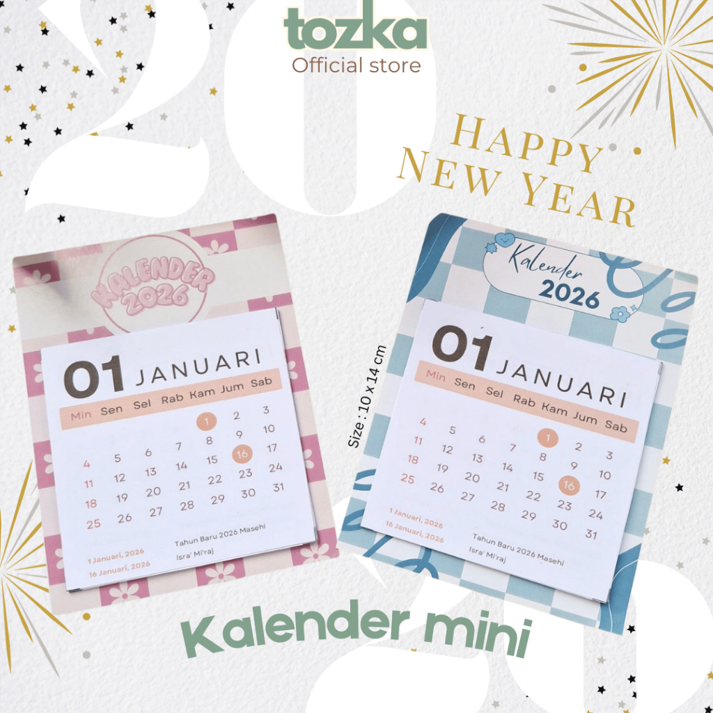 Jual Kalender mini 2026 I Kalender meja mini | Shopee Indonesia
