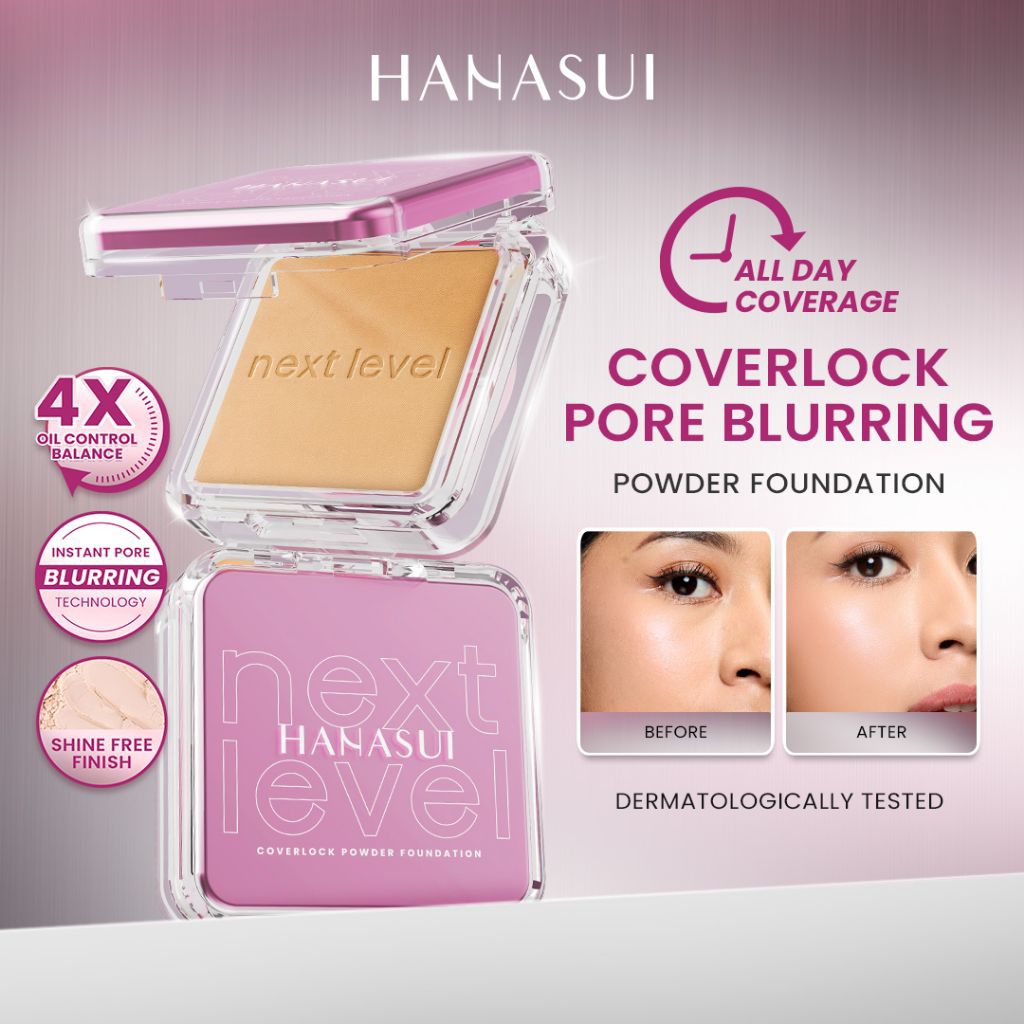 Jual HANASUI NEXT LEVEL POWDER FOUNDATION - Coverlock Pore Blurring ...