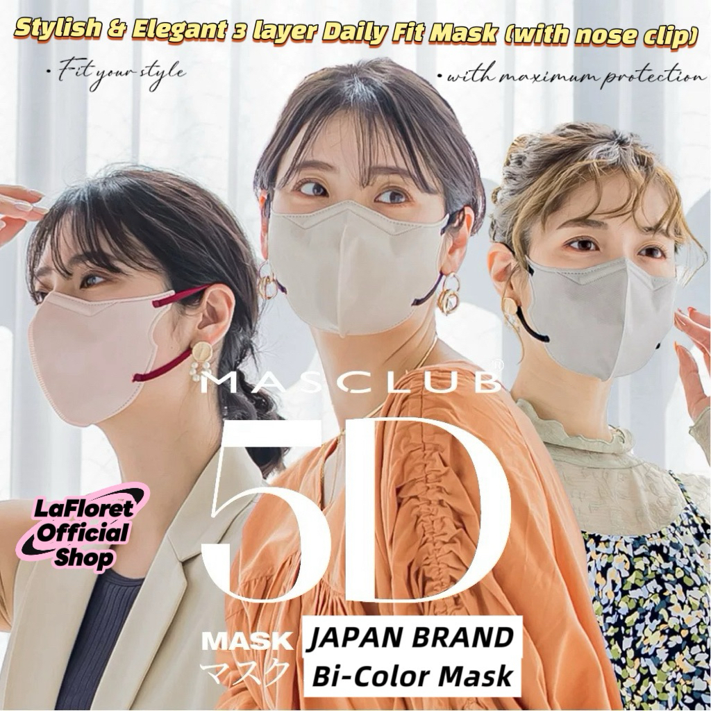 Jual 5D Mask JAPAN Brand(kawat Hidung) MASCLUB/FANCY SHARP Bi-Color 3 ...