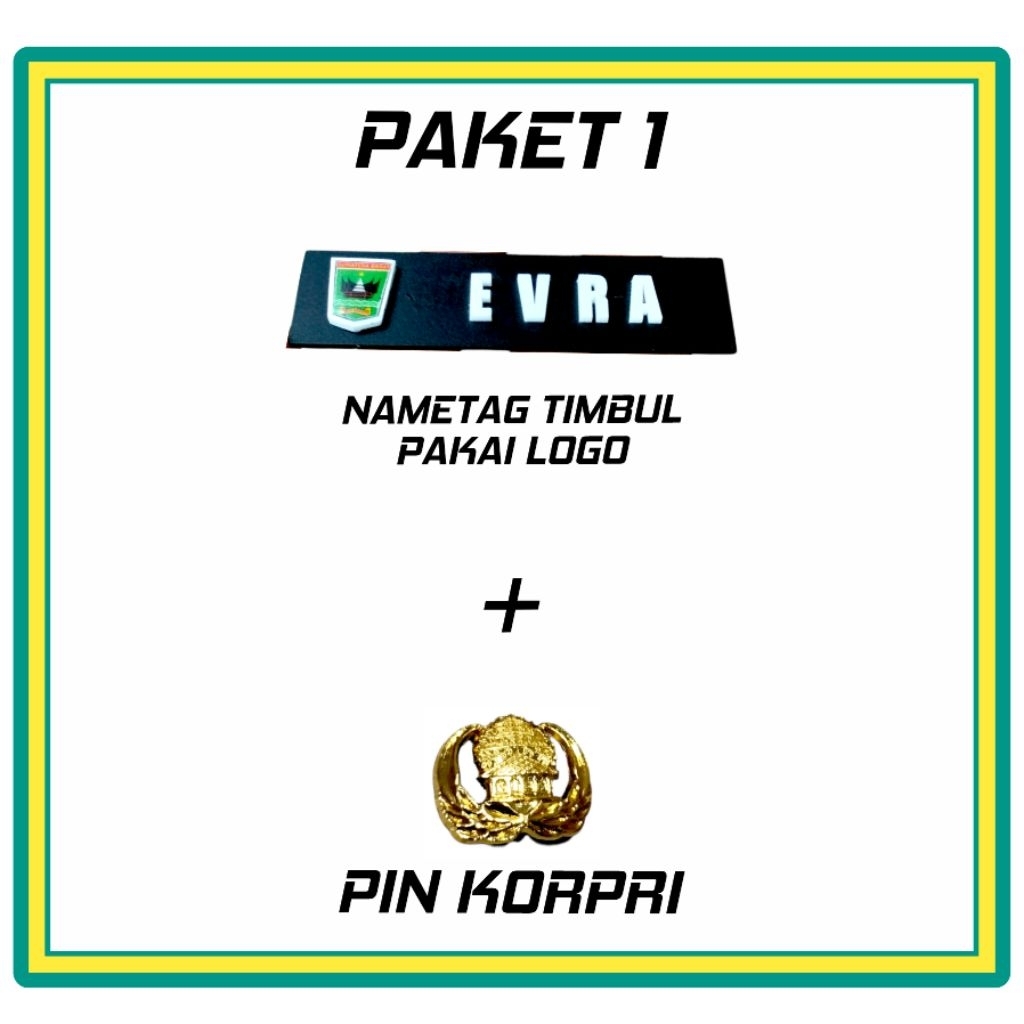 Jual PAKET NAMETAG + PIN KORPRI | ANTI SOGOK | TOLAK GRATIFIKASI ...