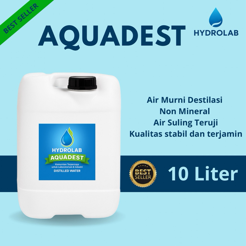 Jual Aquadest Aquadest Distilled Water Air Suling 10 Liter | Shopee ...