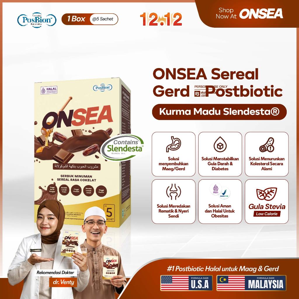 Jual [PROMO LIVE] ONSEA Sereal GERD + Postbiotic | Oatmeal Sereal Diet ...