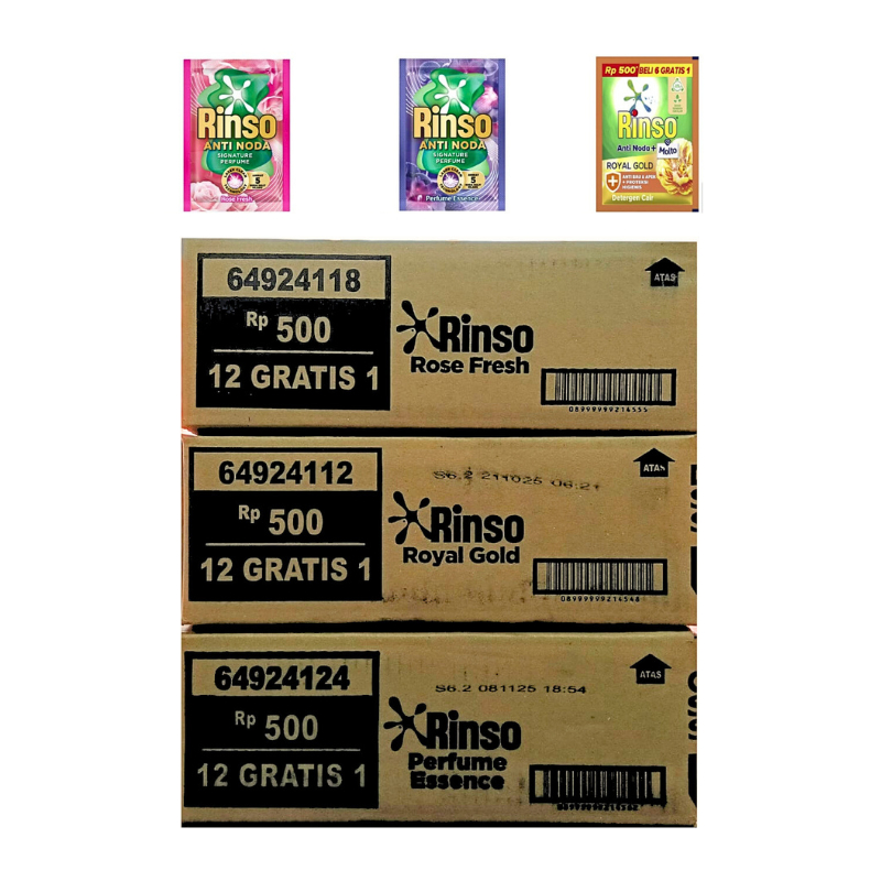 Jual (104 PCS ) RINSO CAIR SACHET 500 / 1 DUS | Shopee Indonesia