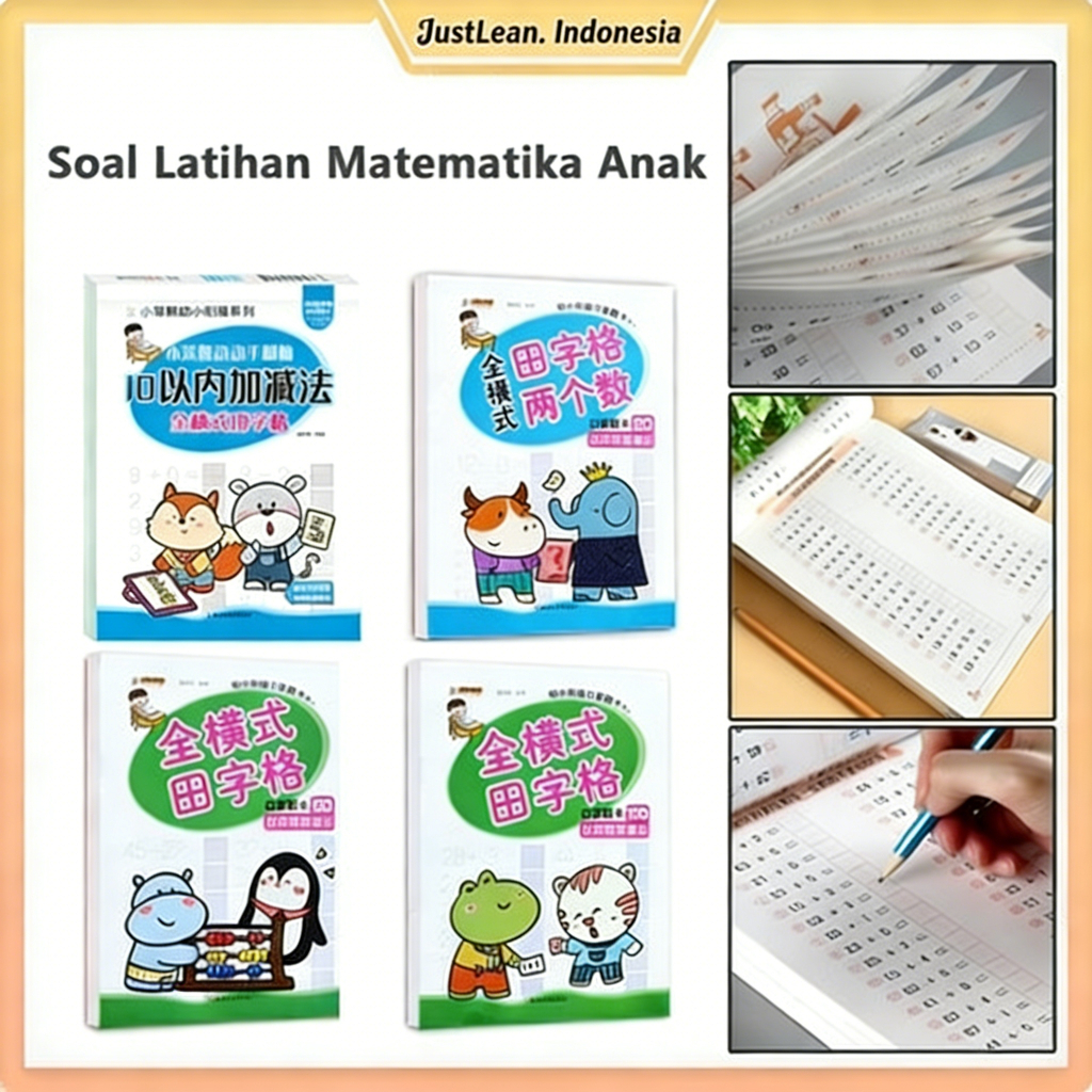Jual Math Exercise Workbook Subtraction And Addition: Soal Latihan ...