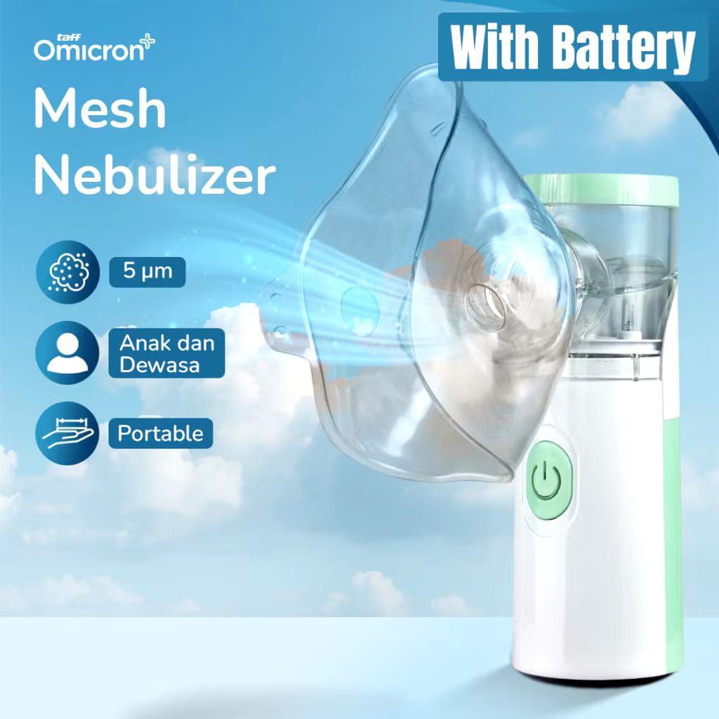 Jual TaffOmicron Alat Terapi Pernapasan Mesh Nebulizer Portable Inhaler ...