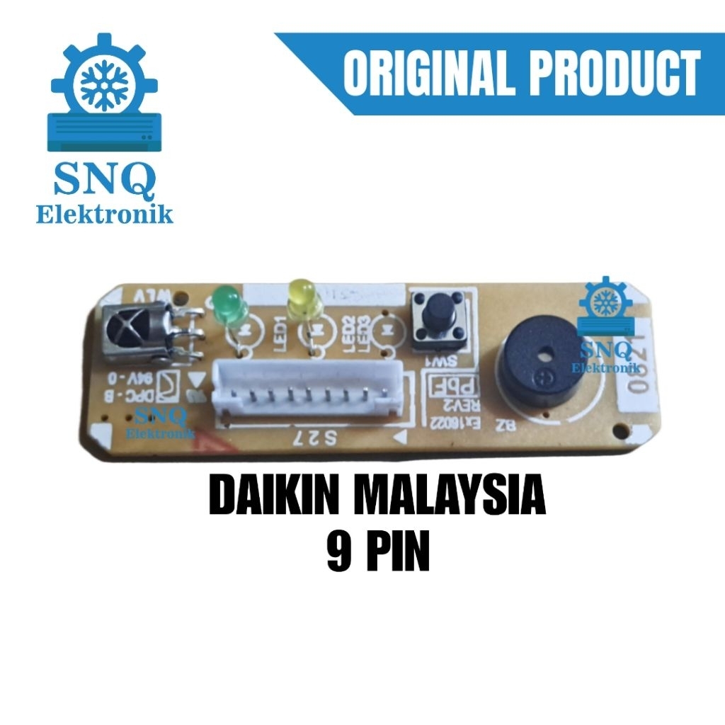 Jual PCB sensor AC daikin 9 pin 2 led - Receiver AC DAIKIN soket 9 pin ...