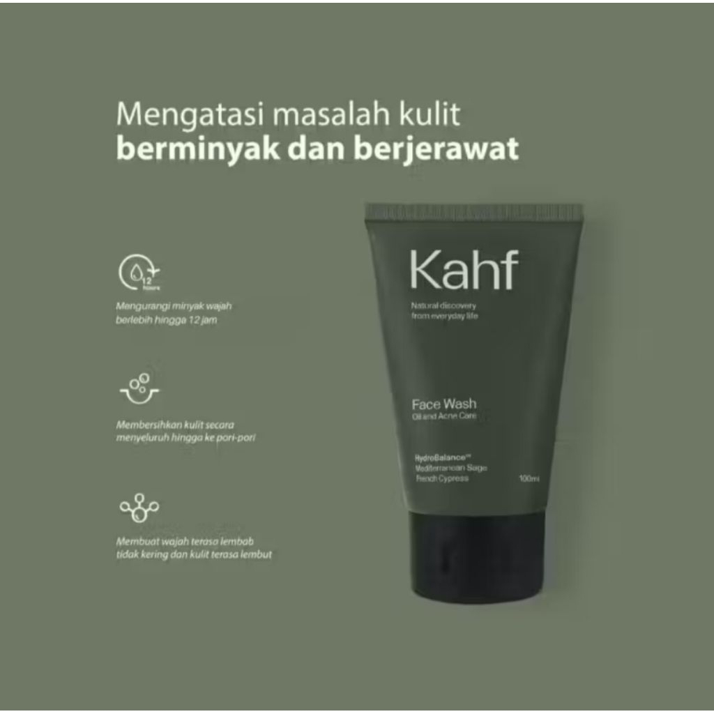 Jual face wash kahf hitam&hijau | Shopee Indonesia