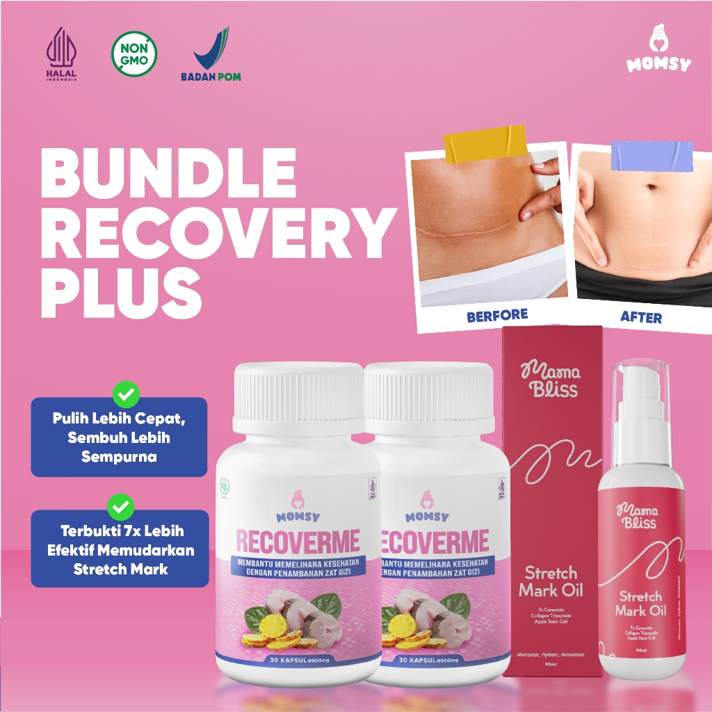 Jual 2 Botol MOMSY RECOVERME [Pemulih Luka Lahiran] Lengkap Dengan 3 ...