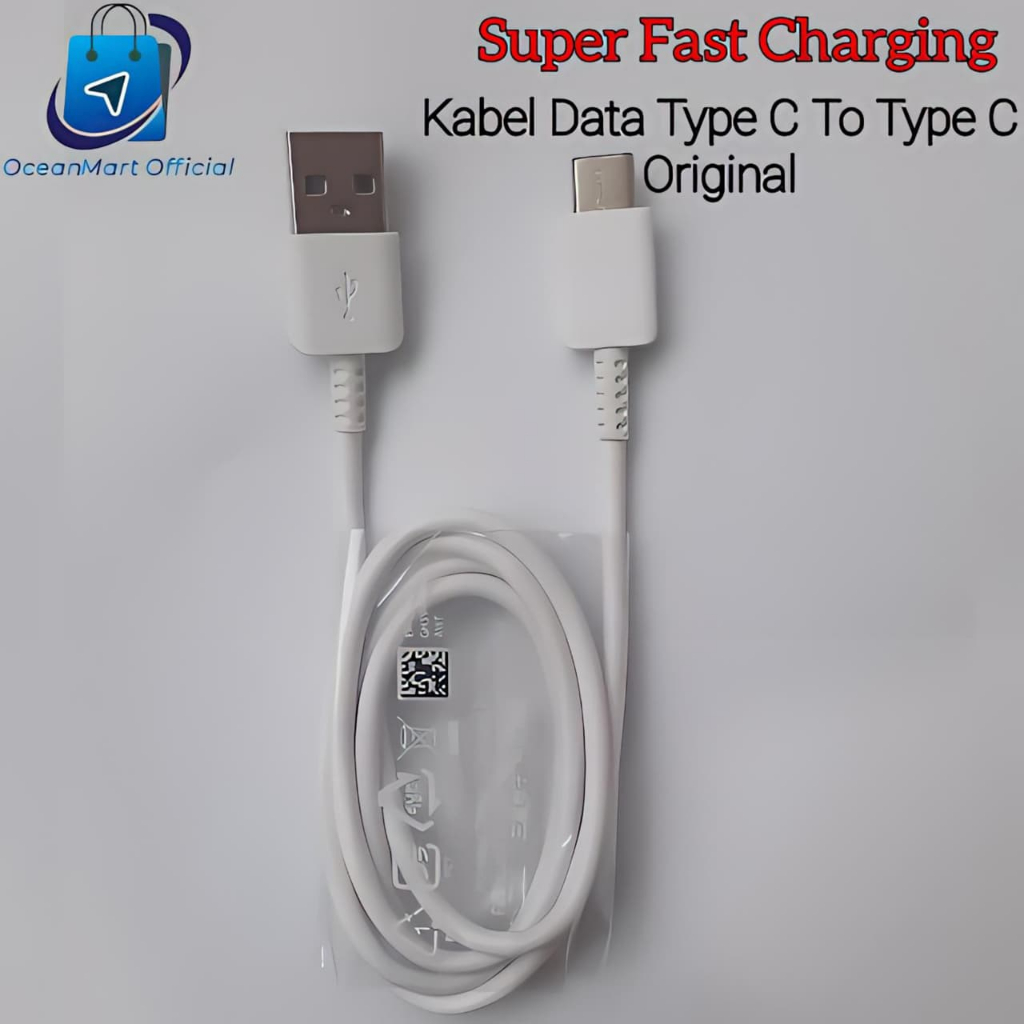 Jual Kabel Data USB Type C Cable Charger Samsung Non Pack Fast Charging ...