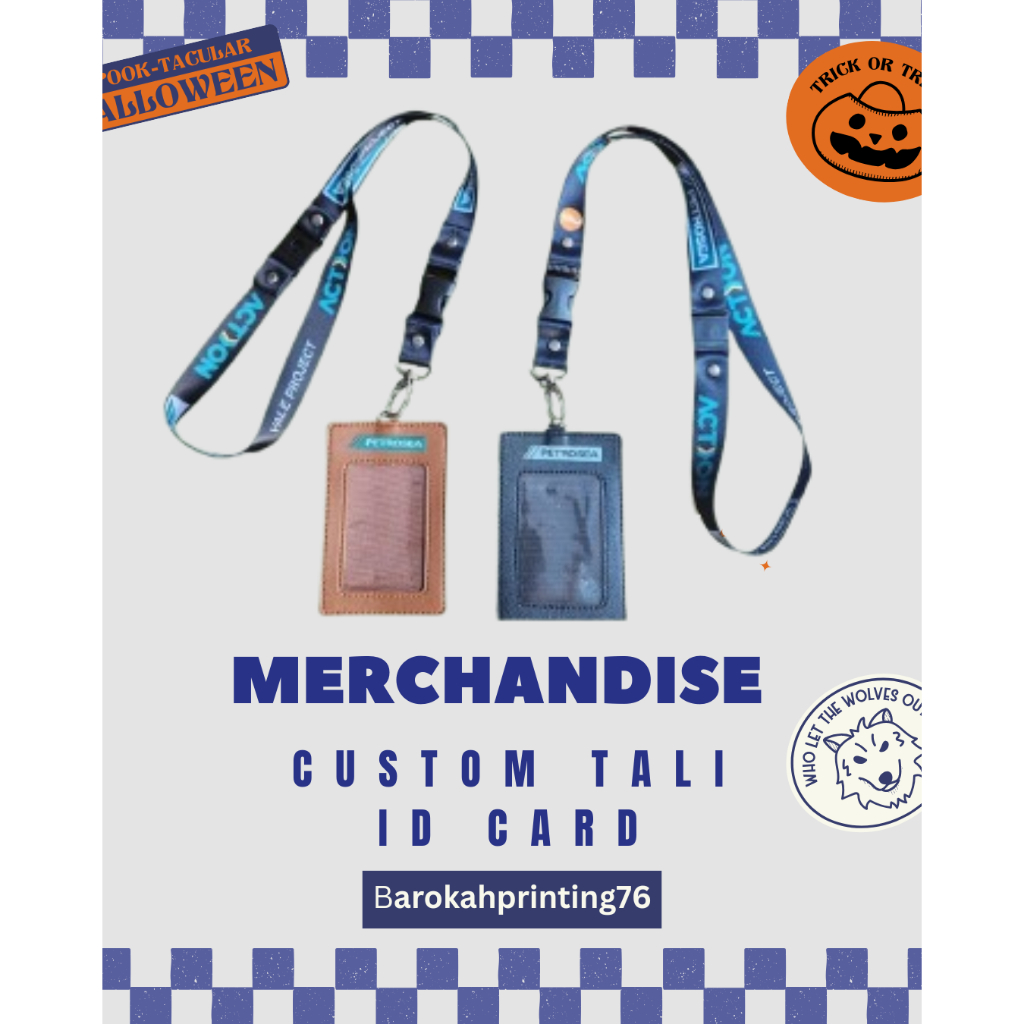 Jual Tali ID Card Custom | Cetak Logo Full Print untuk Kantor, Sekolah ...
